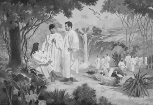 Can post mortal spirits visit pre-mortal spirits?