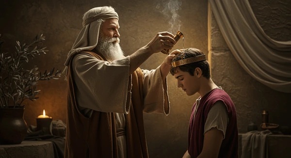 Why do we use oil when giving blessings?